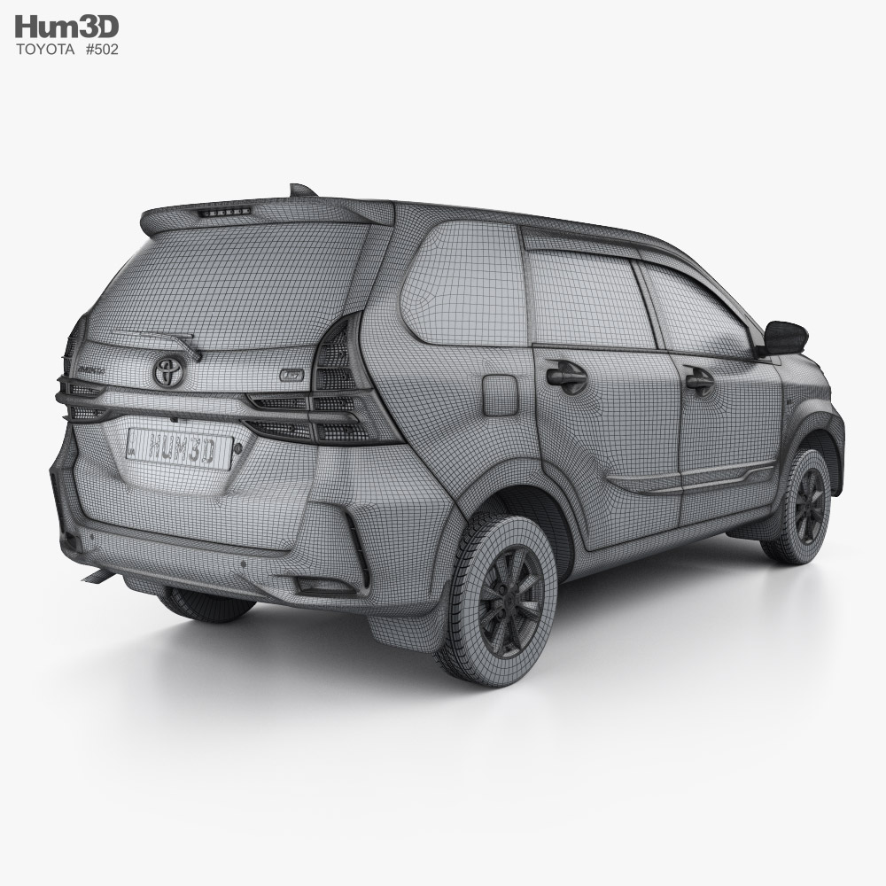 Toyota Avanza G 2024 3D 모델 - 다운로드 Van on 3DModels.org