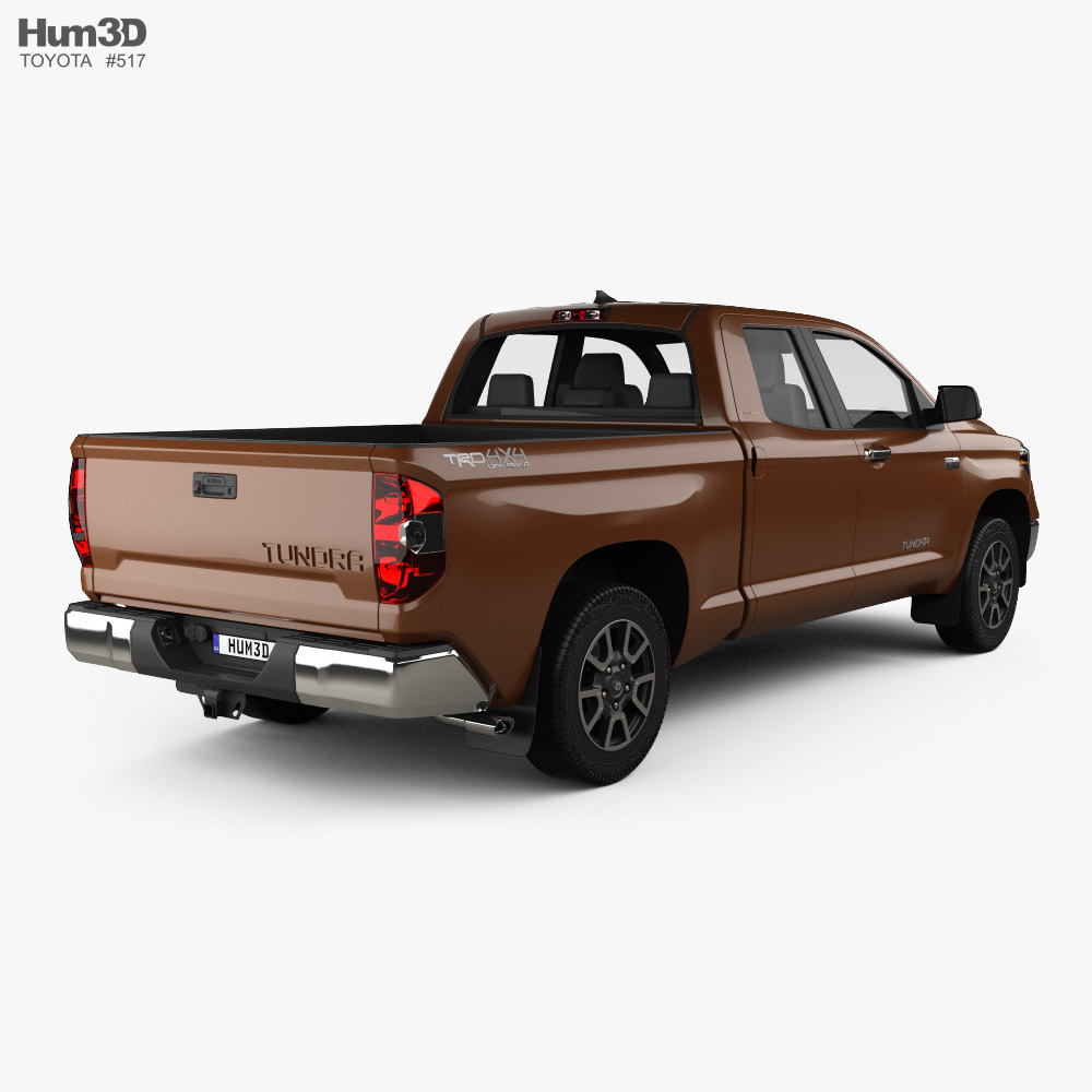 Toyota Tundra Double Cab Standard bed Limited 2024 3D model - Download ...