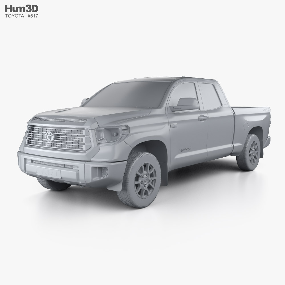 Toyota Tundra Double Cab Standard bed Limited 2024 3D model - Download ...