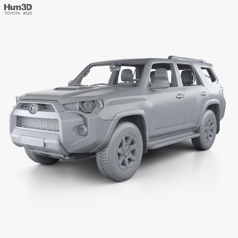 Toyota 4Runner TRD Offroad with HQ interior 2024 3D model - Download ...
