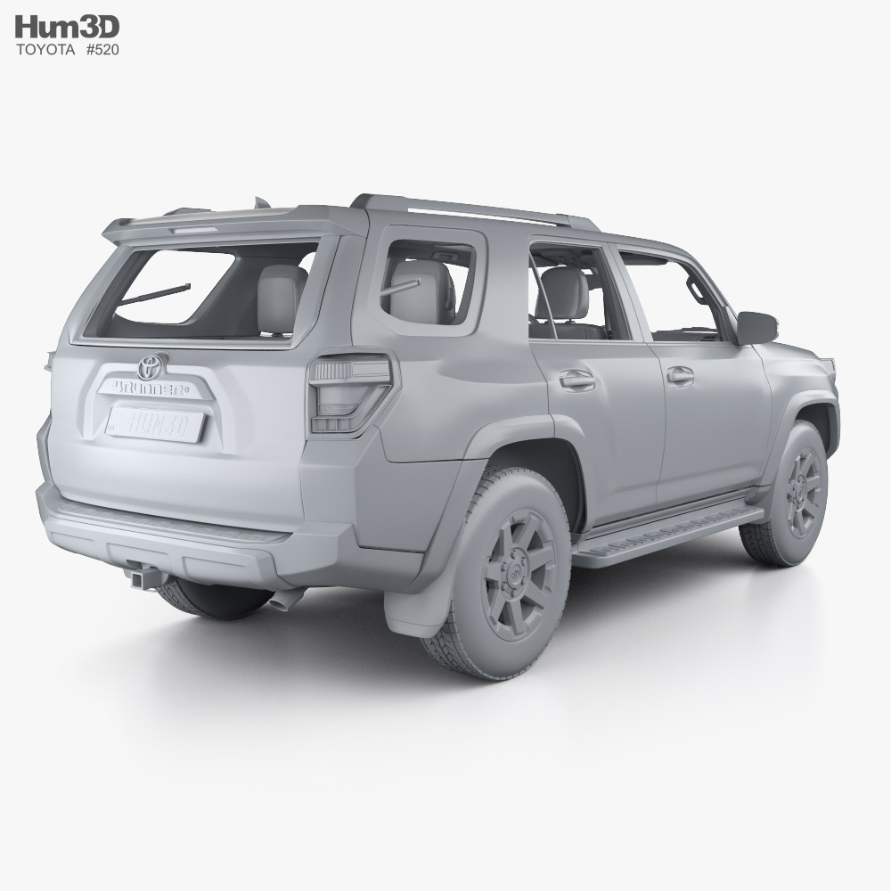 Toyota 4Runner TRD Offroad with HQ interior 2024 3D model - Download ...