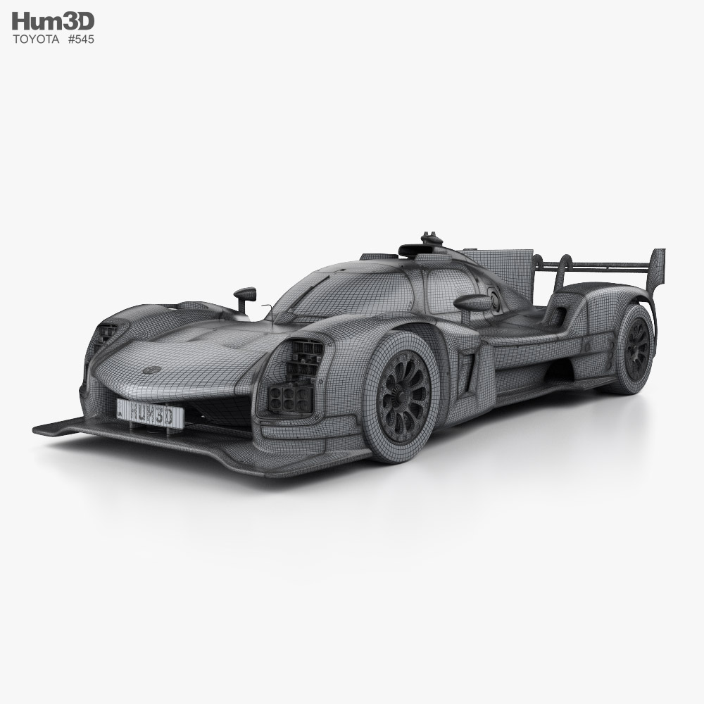 Toyota GR010 hybrid 2022 3D model - Download Sports car on 3DModels.org