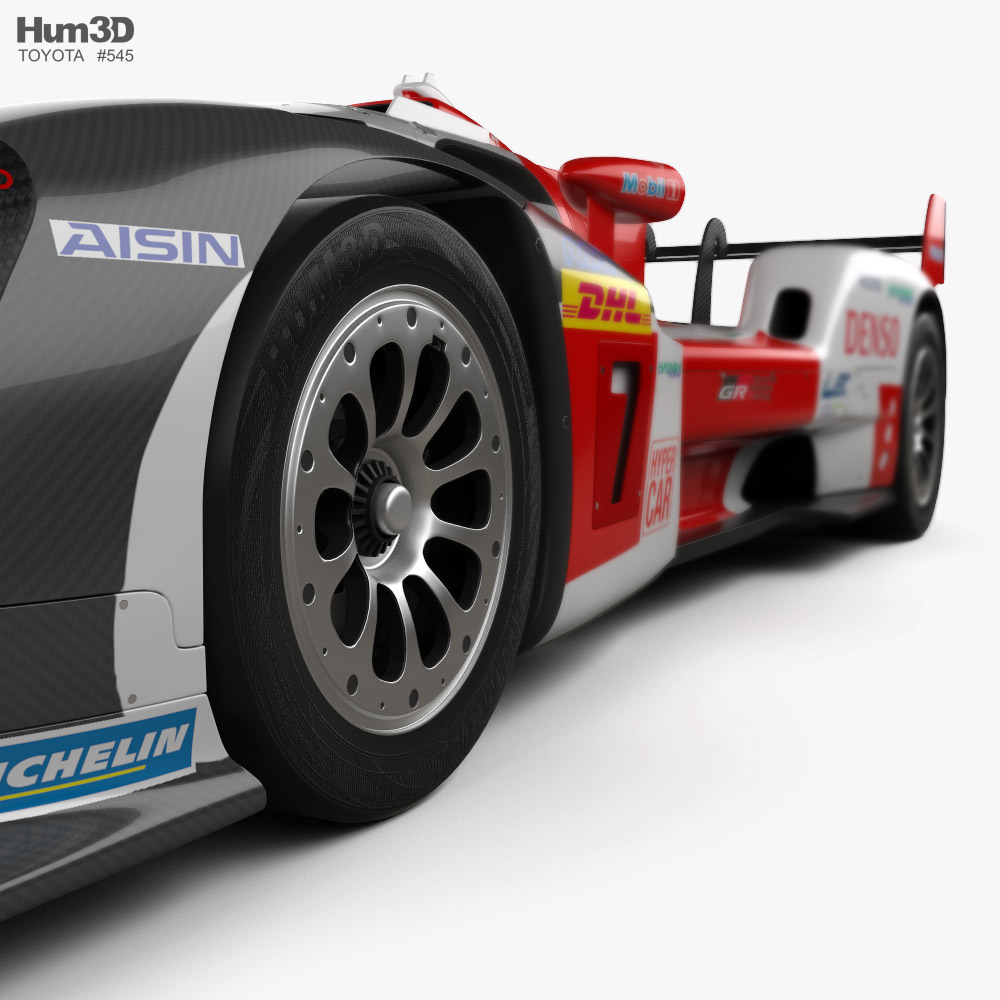 Toyota GR010 hybrid 2022 3D model - Download Sports car on 3DModels.org
