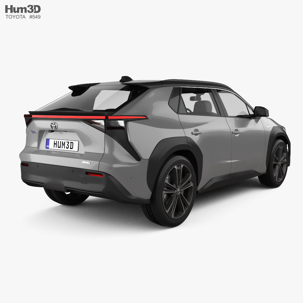 丰田 bZ4X 2024 3D模型 - 下载 Crossover SUV 开启 3DModels.org