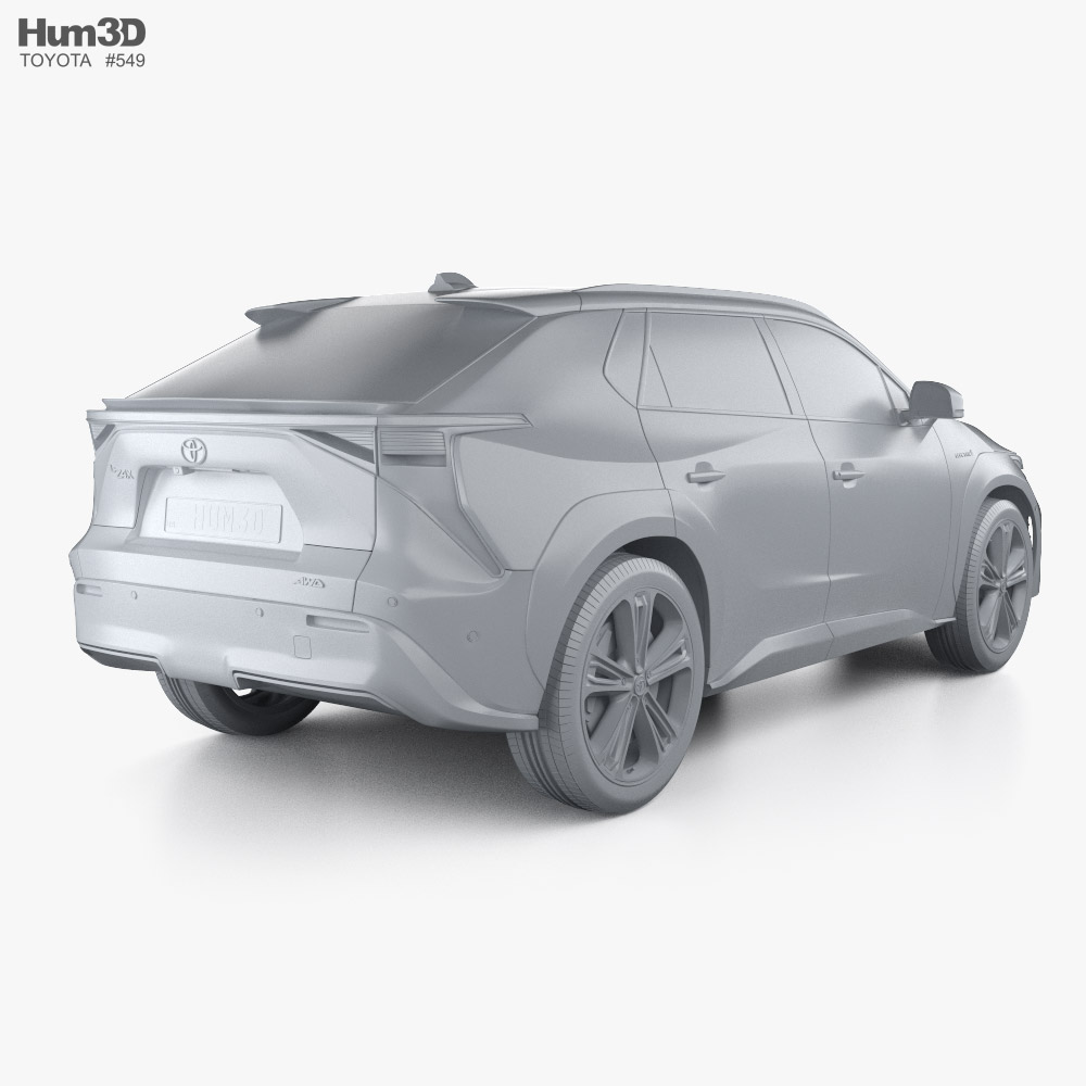 丰田 bZ4X 2024 3D模型 - 下载 Crossover SUV 开启 3DModels.org