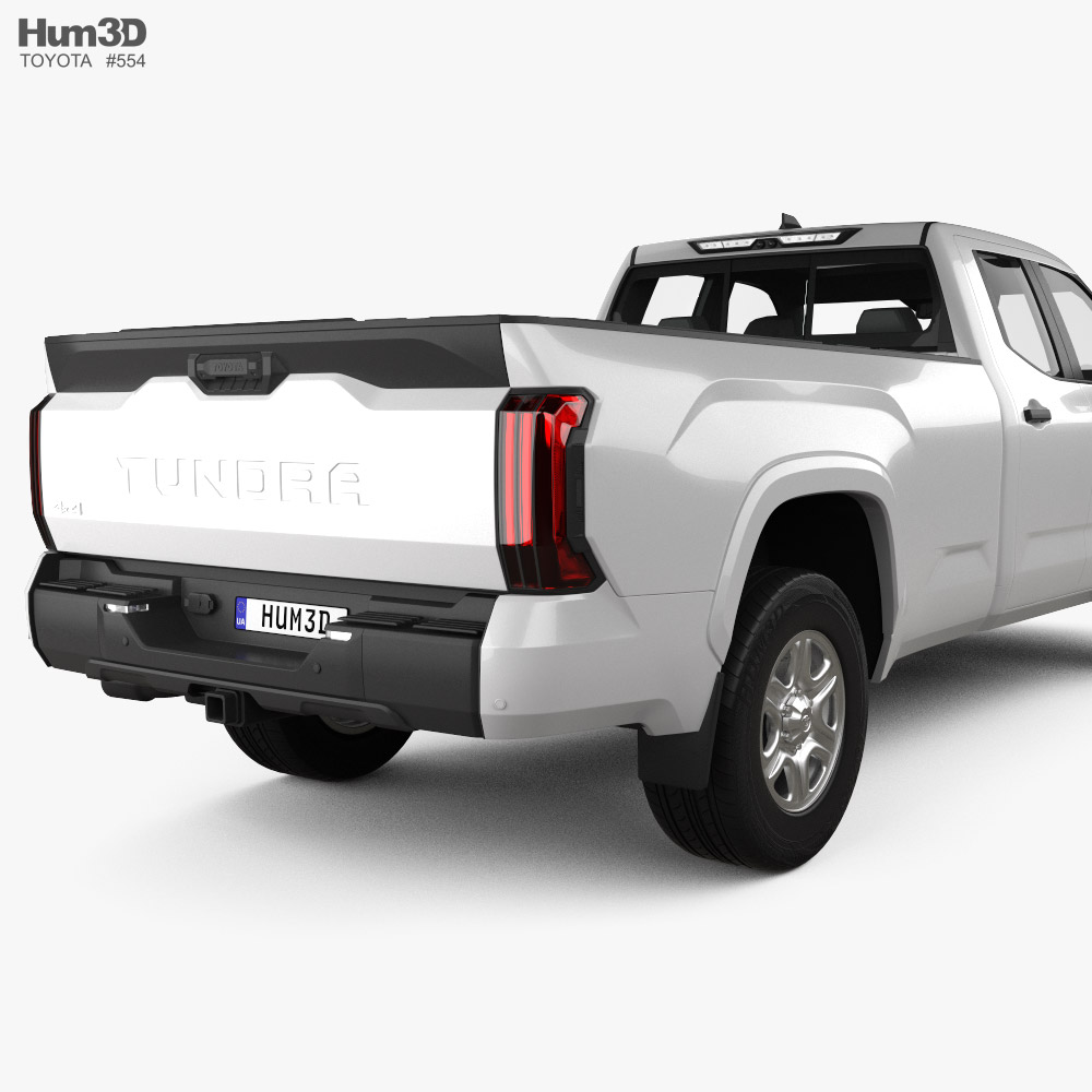 Toyota Tundra Double Cab Long bed SR 2025 3D model - Download Pickup on ...