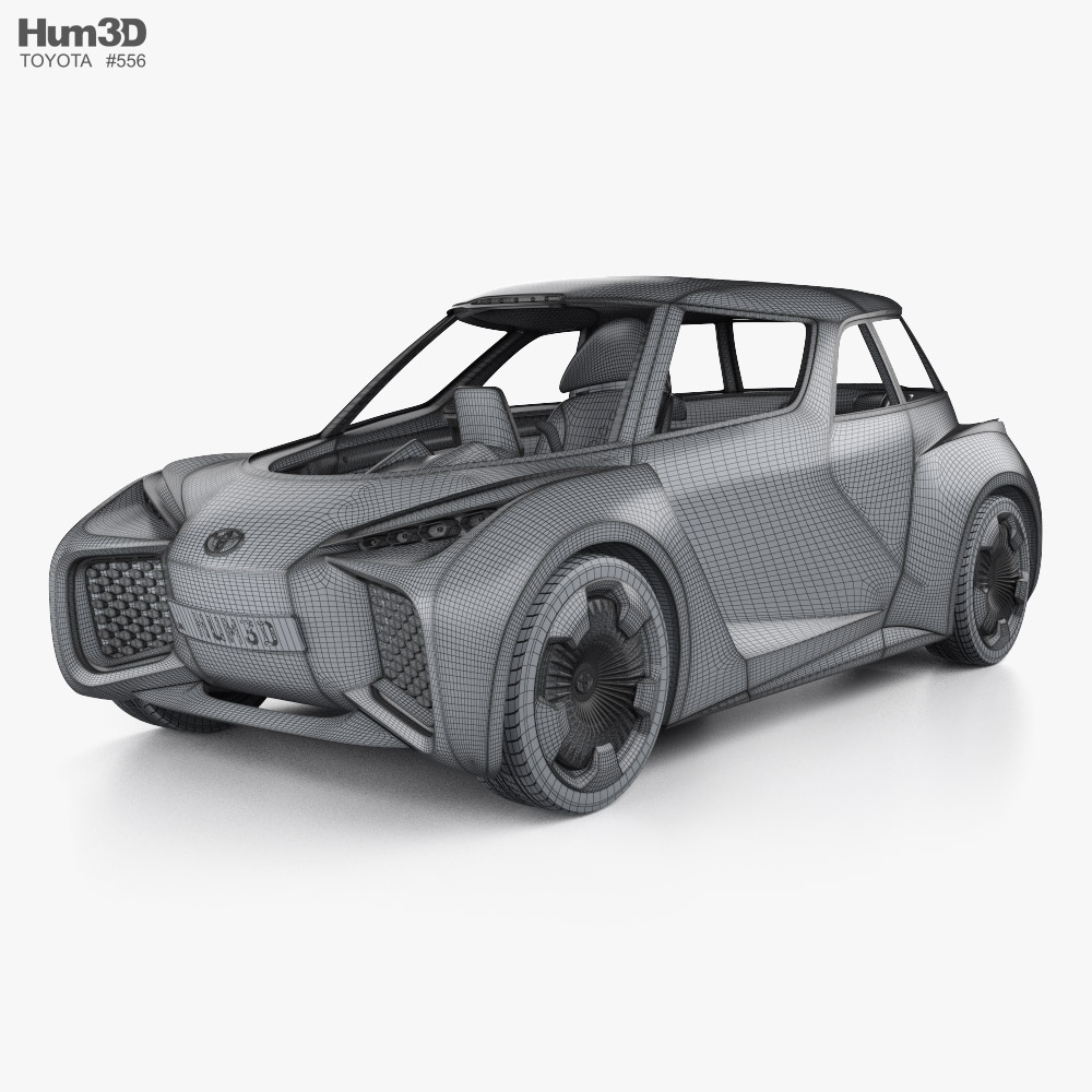 Toyota Rhombus with HQ interior 2025 3D model - Download Hatchback on ...