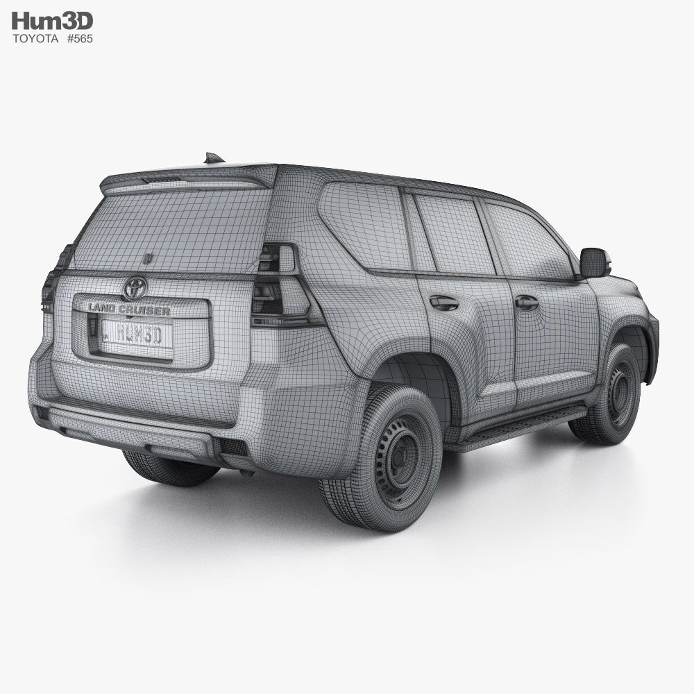 Toyota Land Cruiser Prado Base 5-door 2020 3D model - Download ...