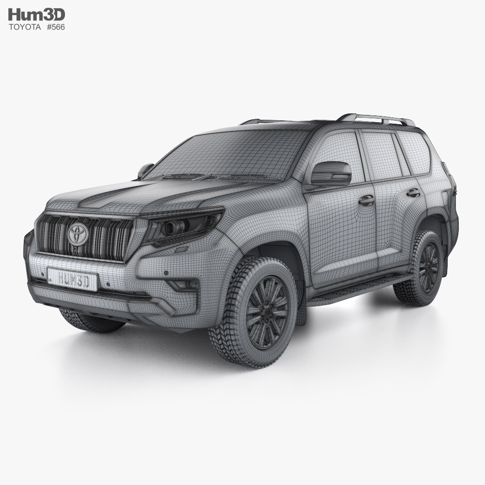 Toyota Land Cruiser Prado VX AU-spec 5-door 2020 3D model - Download ...