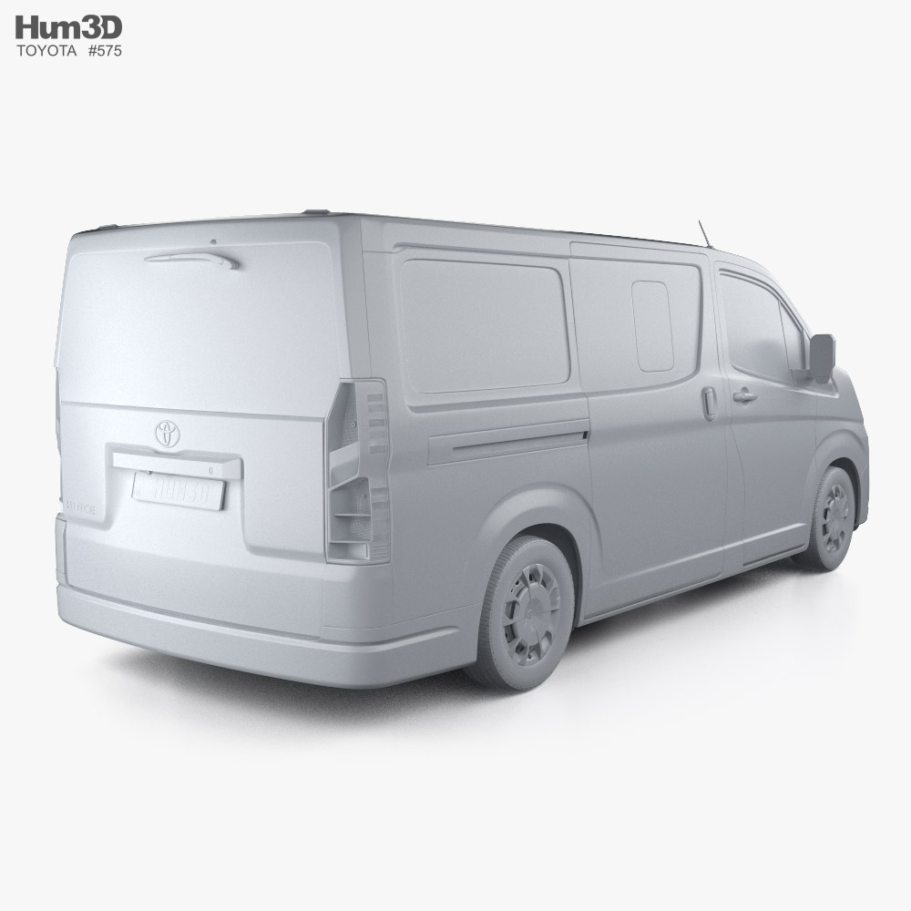 Toyota Hiace Crew Van L2H1 2022 3D model - Download Van on 3DModels.org