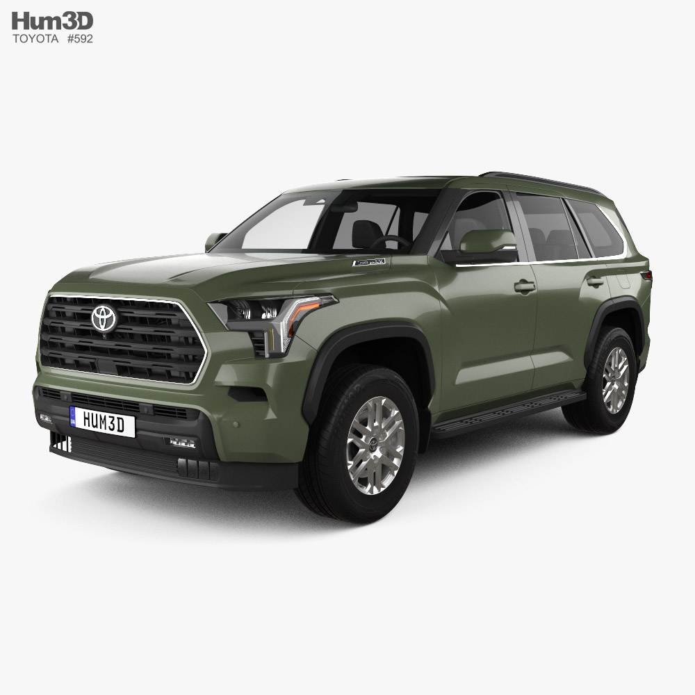 Toyota Sequoia SR5 2025 3D model - Download Crossover SUV on 3DModels.org