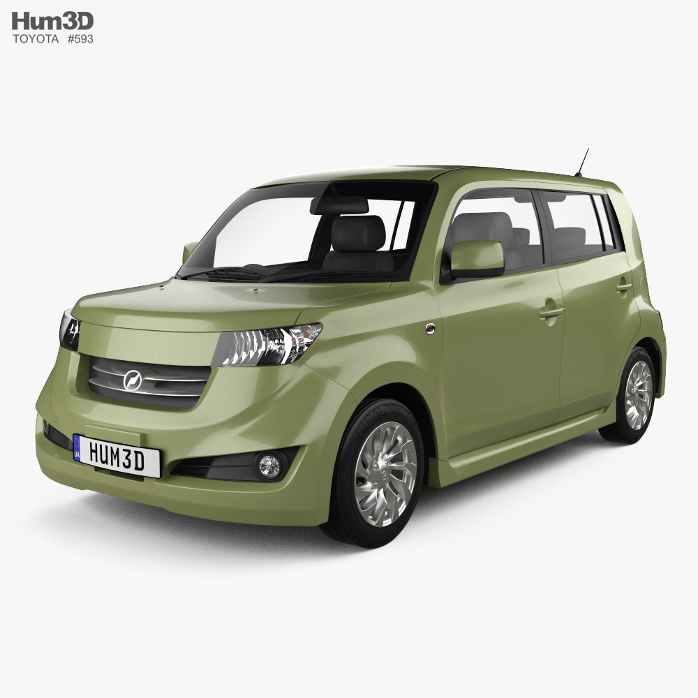 Toyota bB 2008 3D model - Download Van on 3DModels.org