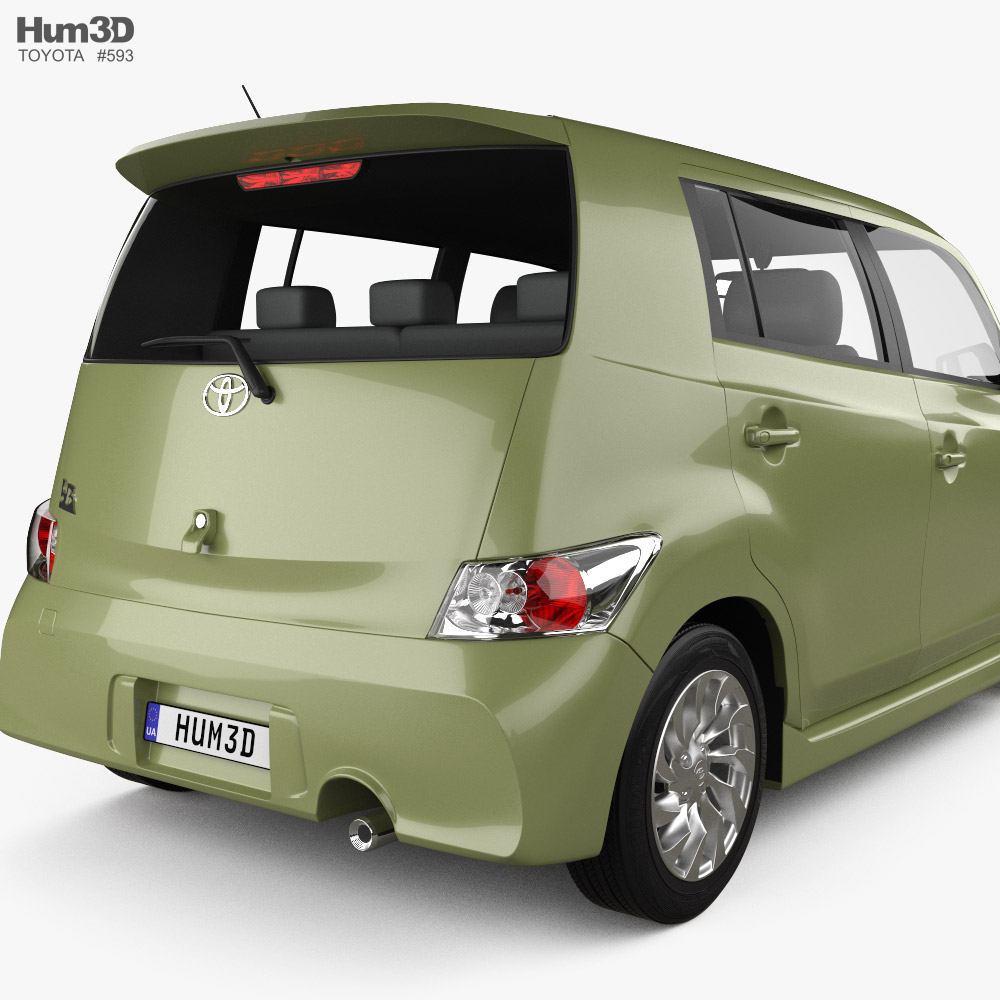 Toyota bB 2008 3D model - Download Van on 3DModels.org