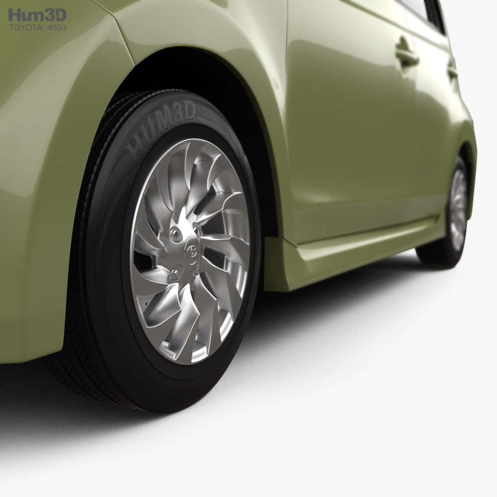 Toyota bB 2008 3D model - Download Van on 3DModels.org