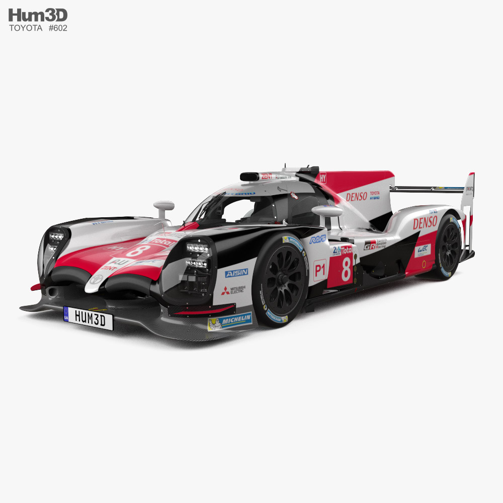 Toyota TS050 Hybrid 2021 3D model - Download Sports car on 3DModels.org
