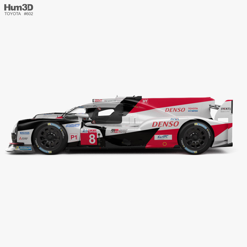 Toyota TS050 Hybrid 2021 3D model - Download Sports car on 3DModels.org