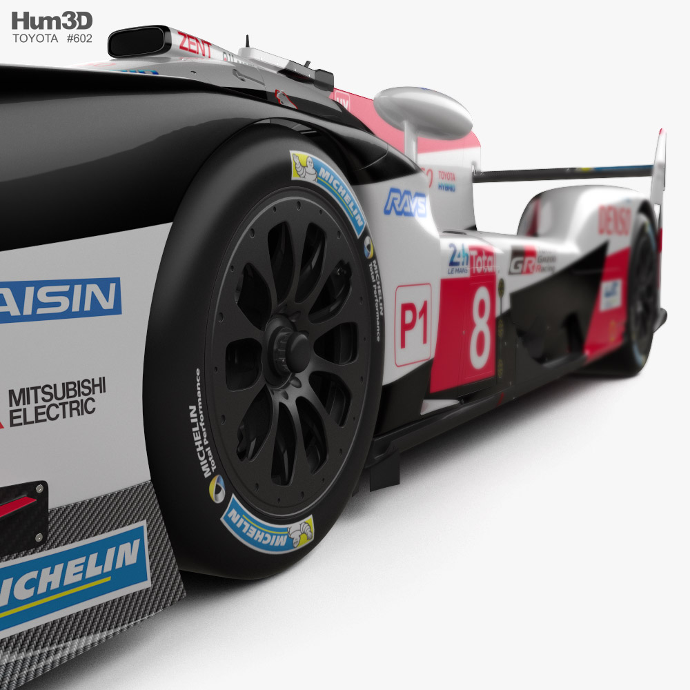 Toyota TS050 Hybrid 2021 3D model - Download Sports car on 3DModels.org