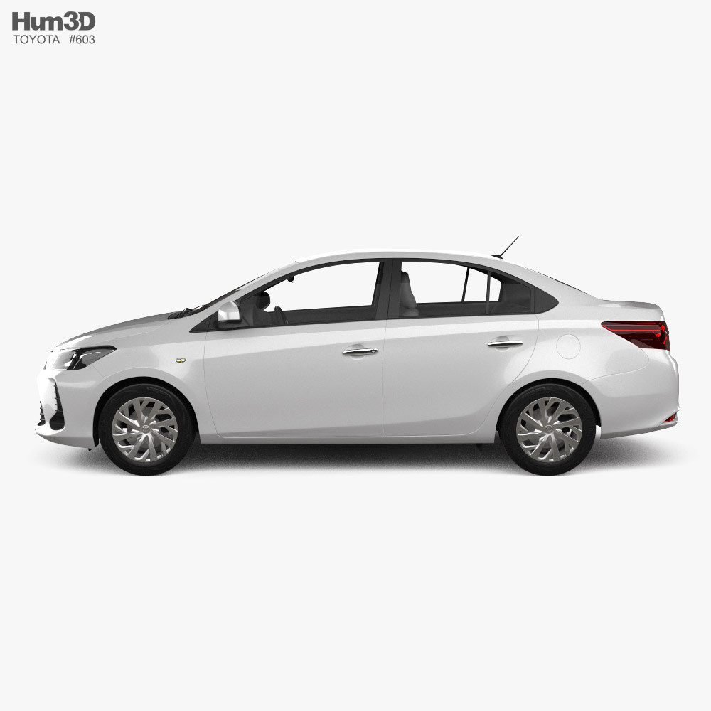 Toyota Vios CN-spec 2024 3D model - Download Sedan on 3DModels.org