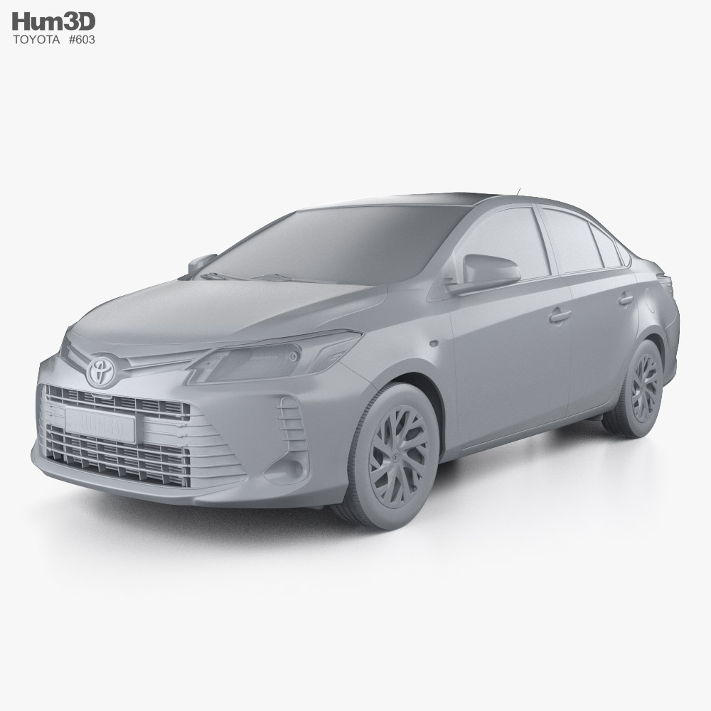Toyota Vios CN-spec 2024 Modelo 3D - Baixar Sedan no 3DModels.org