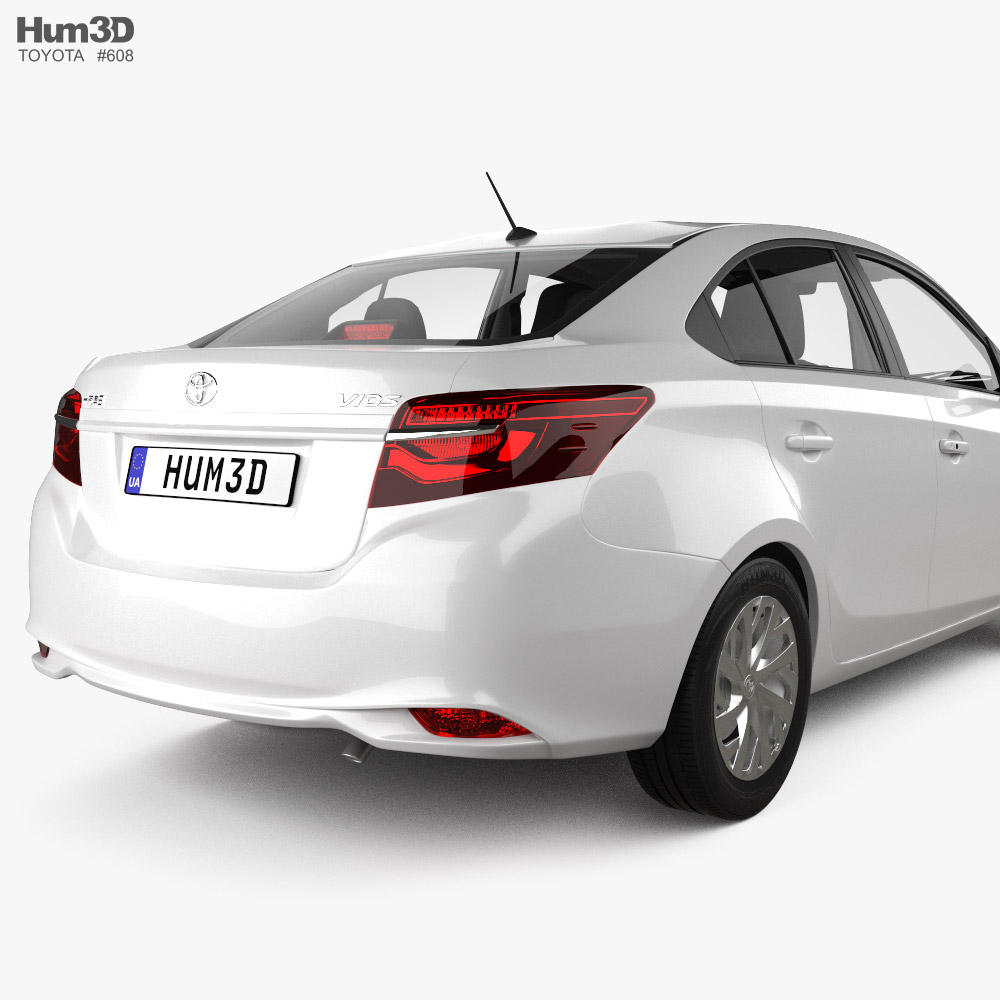 Toyota Vios CN-spec with HQ interior 2024 3D model - Download Sedan on ...