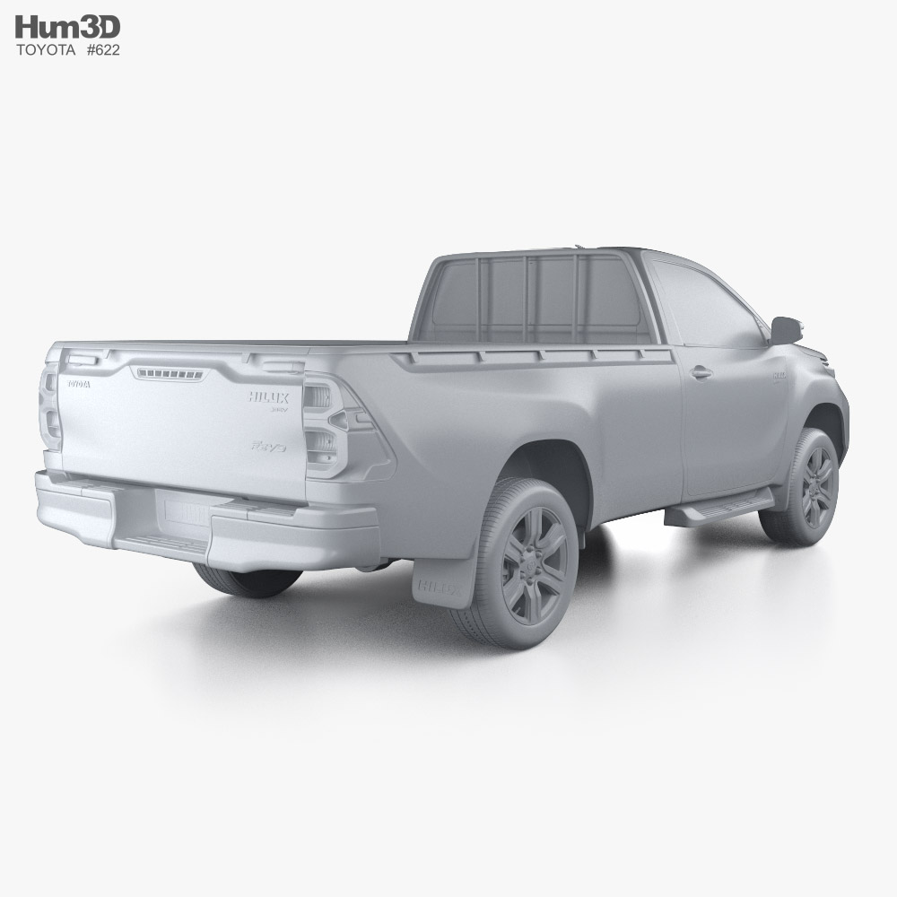 Toyota Hilux Single Cab BEV 2025 3D model - Download Pickup on 3DModels.org