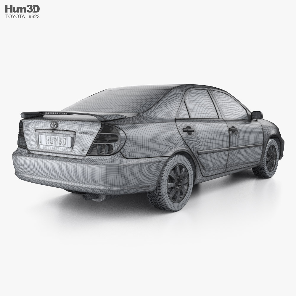 Toyota Camry XLE 2003 3D model - Download Sedan on 3DModels.org