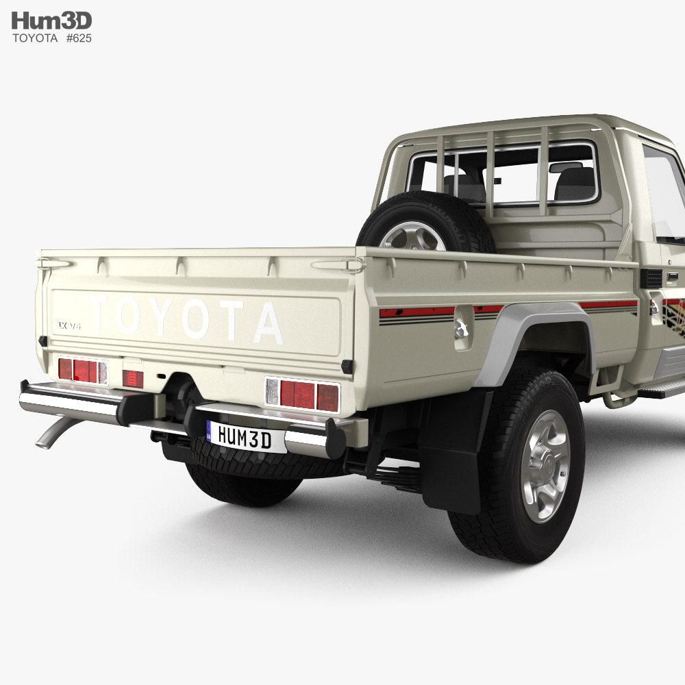 Toyota Land Cruiser Single Cab Pickup LX 2025 3D model - Download ...