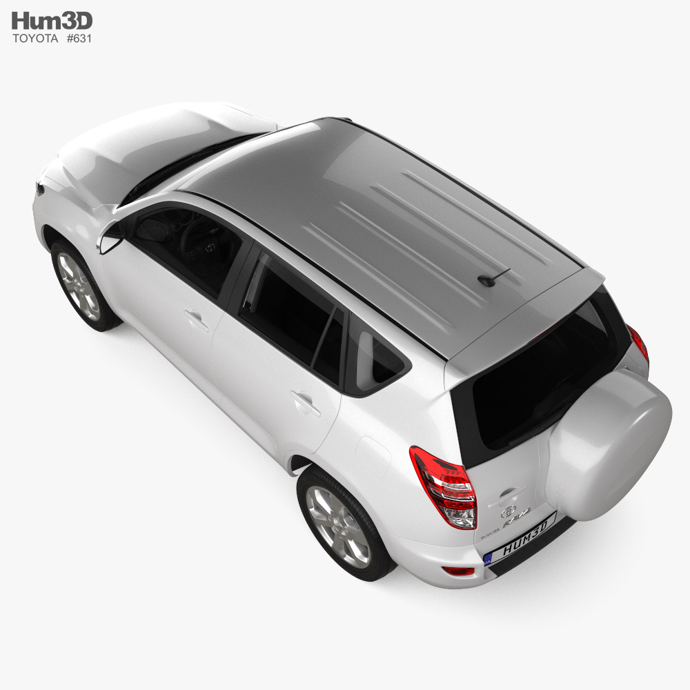 Toyota RAV4 인테리어 가 있는 2015 3D 모델 - 다운로드 Crossover SUV 켜기 3DModels.org