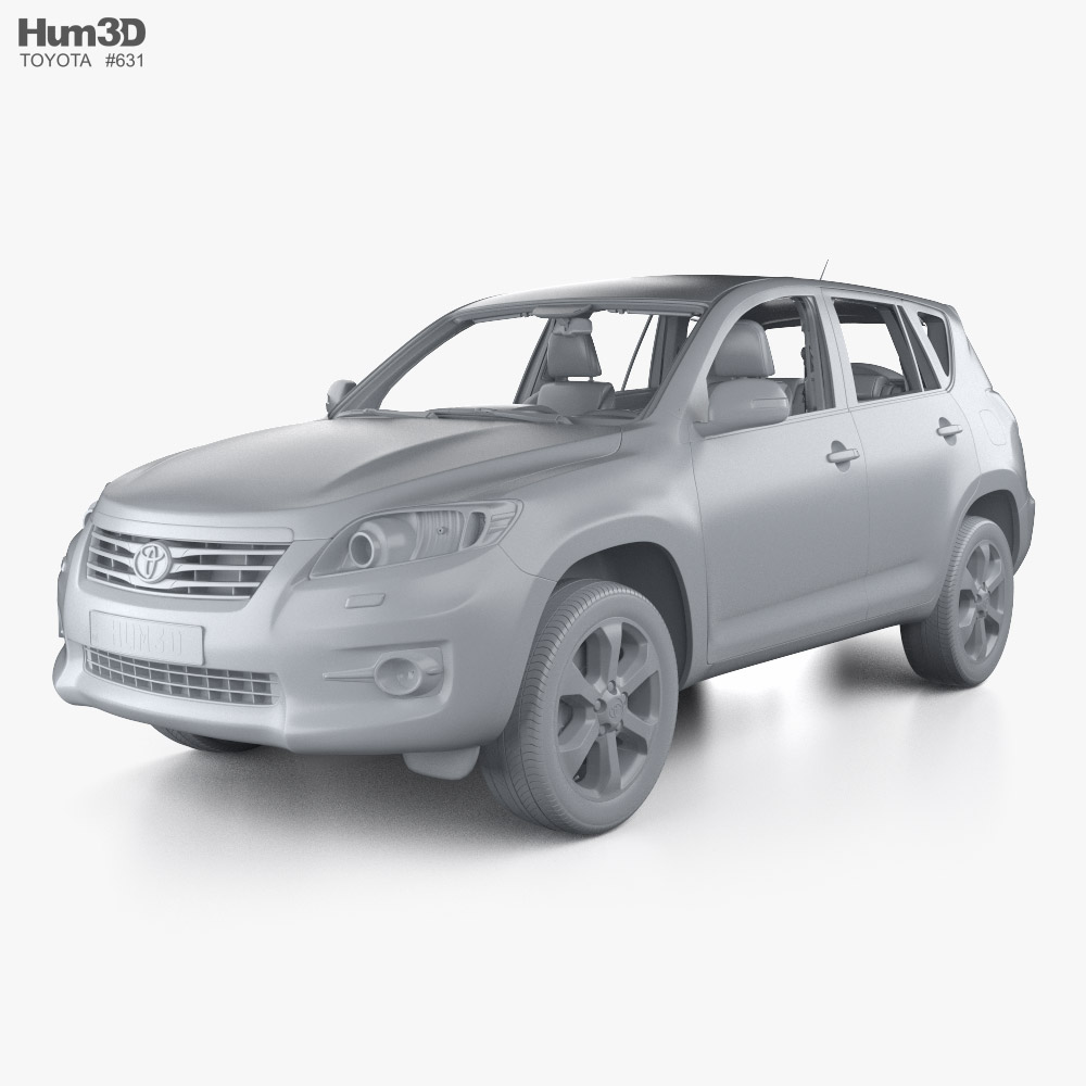 Toyota RAV4 with HQ interior 2015 3D model - Download Crossover SUV on ...