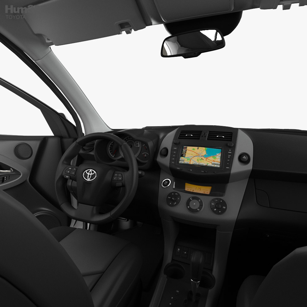 Toyota RAV4 인테리어 가 있는 2015 3D 모델 - 다운로드 Crossover SUV 켜기 3DModels.org