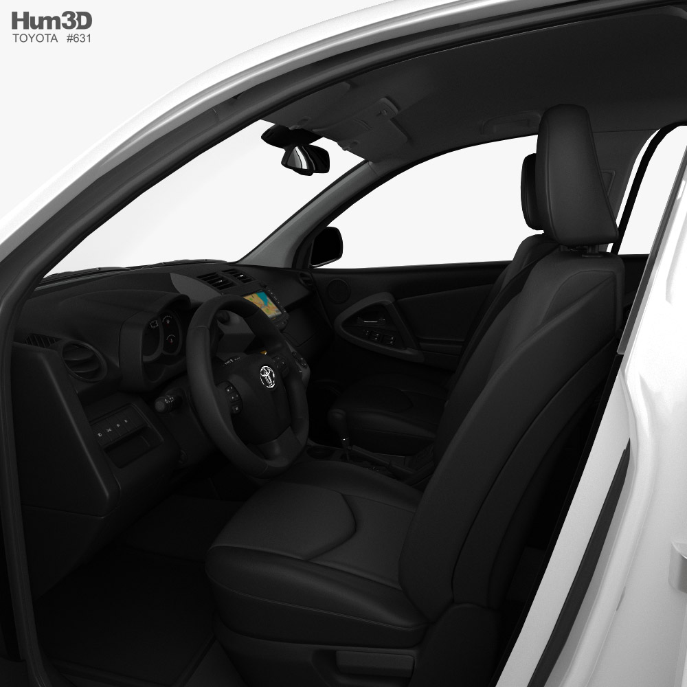 Toyota RAV4 인테리어 가 있는 2015 3D 모델 - 다운로드 Crossover SUV 켜기 3DModels.org