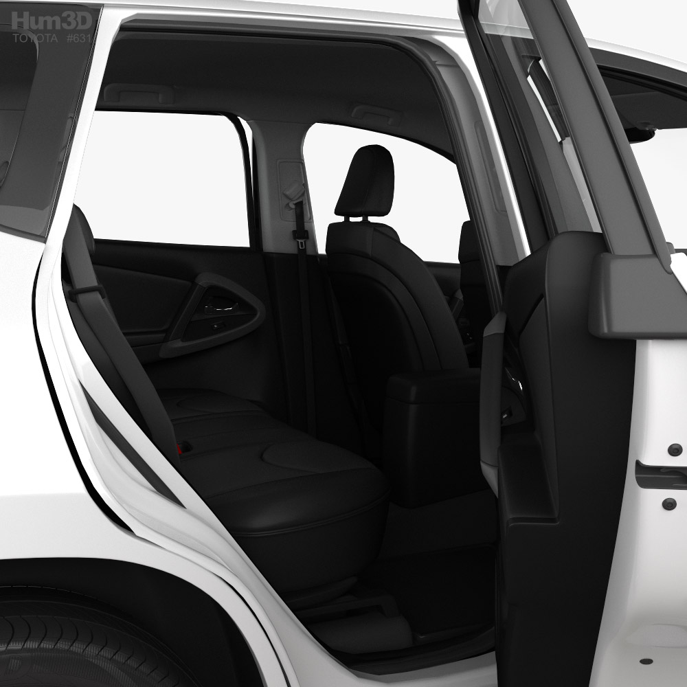 Toyota RAV4 인테리어 가 있는 2015 3D 모델 - 다운로드 Crossover SUV 켜기 3DModels.org