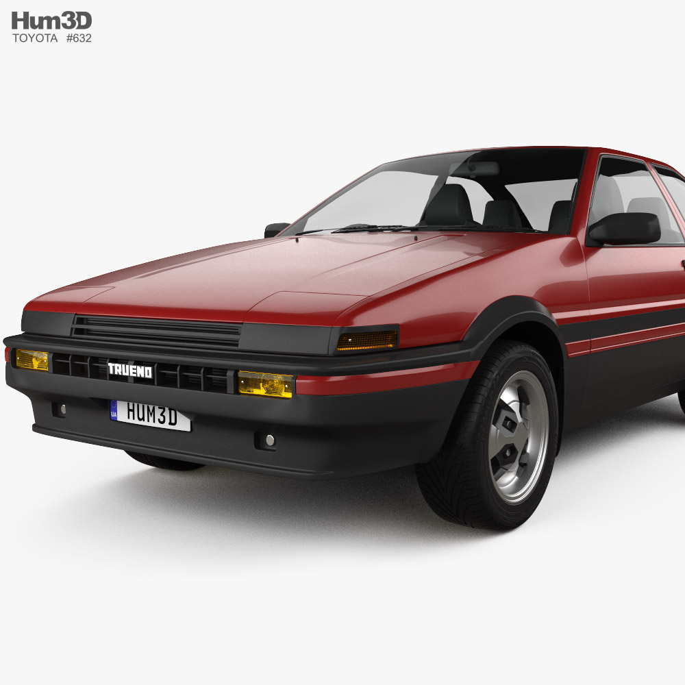 Toyota Sprinter Trueno GT-Apex com Três Portas 1989 Modelo 3D - Baixar ...