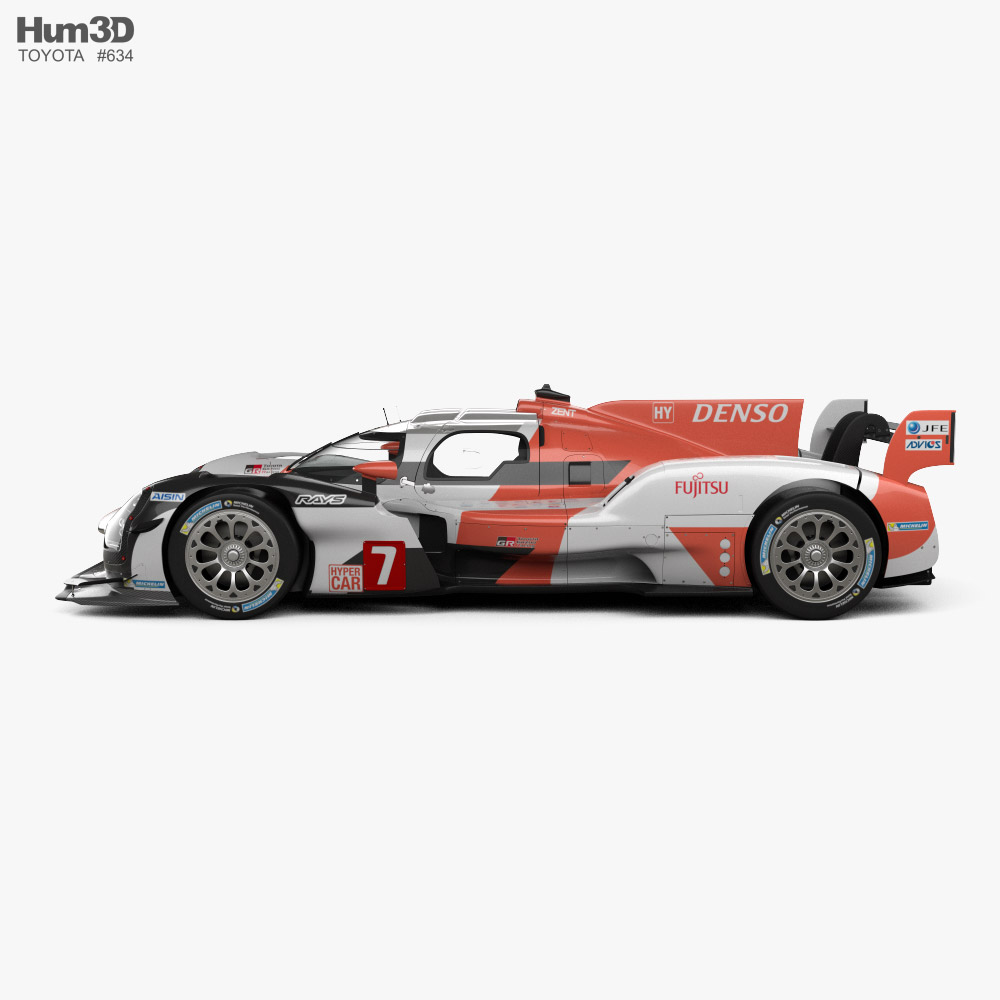 Toyota GR010 Hybrid 2025 3D model - Download Sports car on 3DModels.org