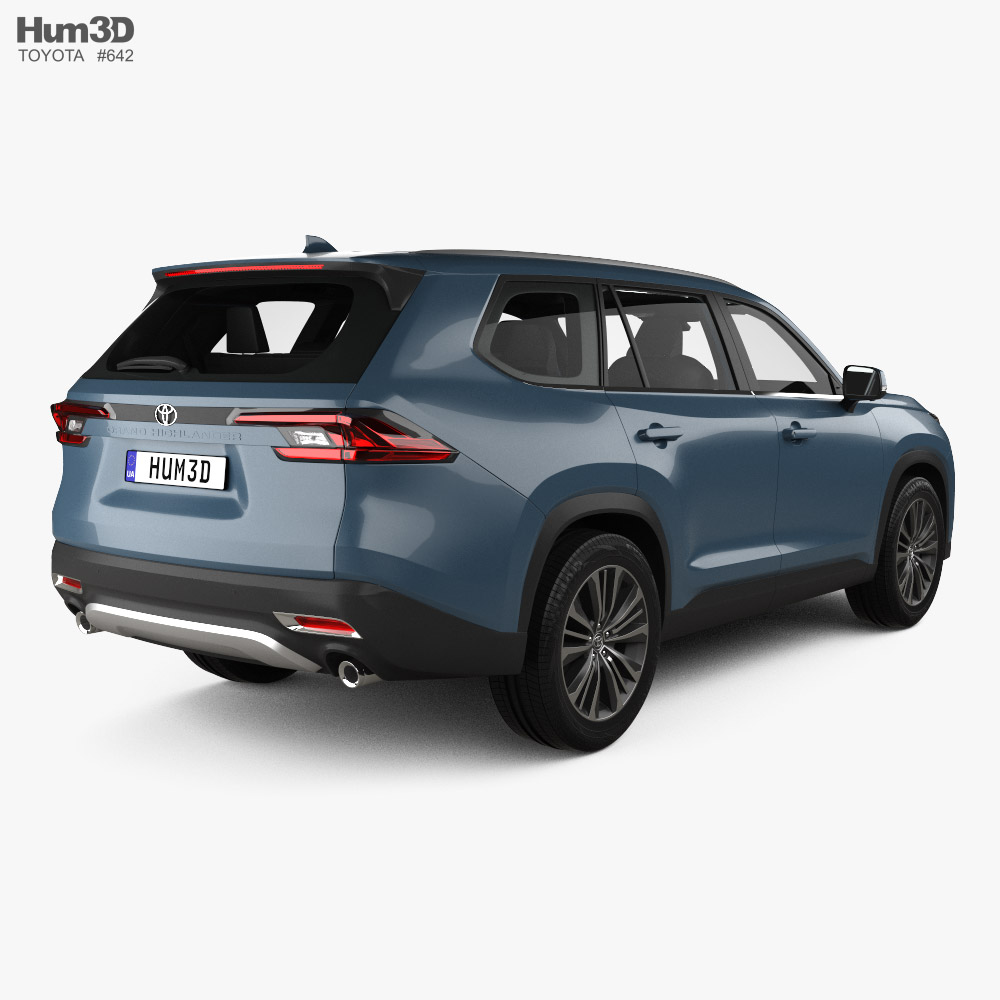 Toyota Grand Highlander Platinum US-spec com interior 2025 Modelo 3D ...
