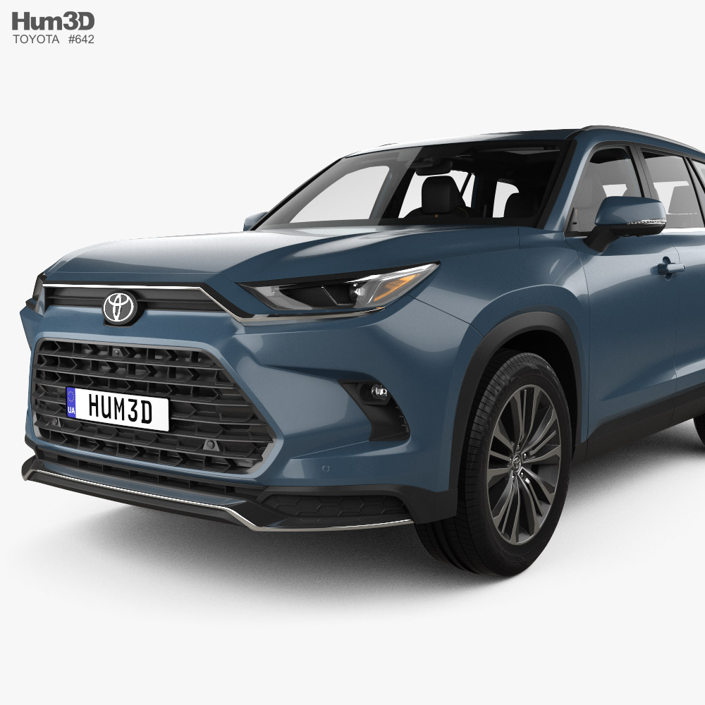 Toyota Grand Highlander Platinum US-spec with HQ interior 2025 3D model ...