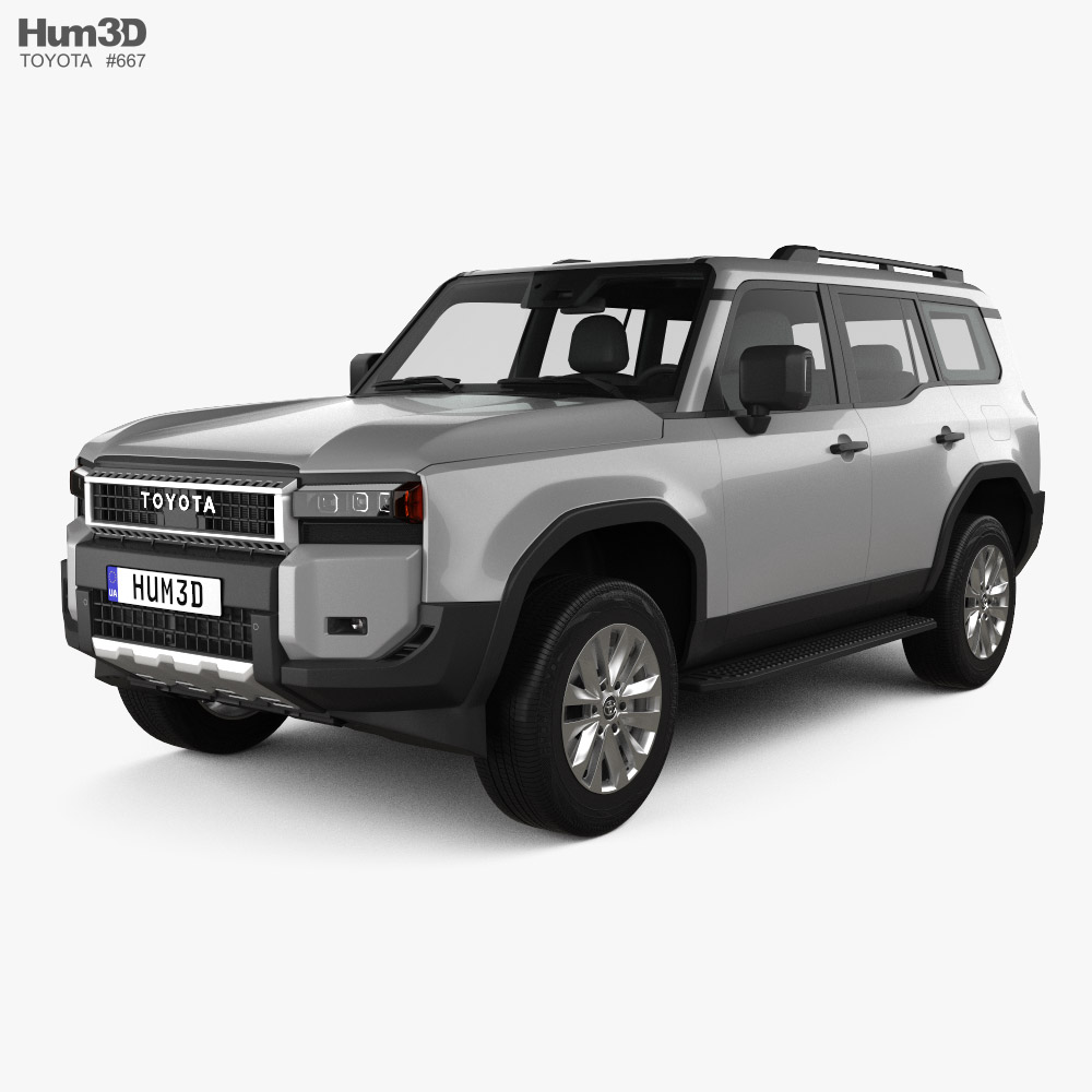 Toyota Land Cruiser Prado EU-spec 2025 3D model - Download Crossover ...