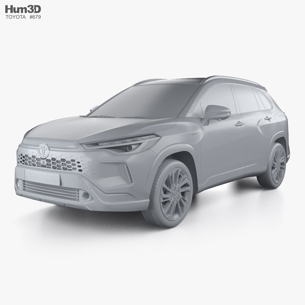 Toyota Corolla Cross HEV 2025 3D model - Download Crossover SUV on ...