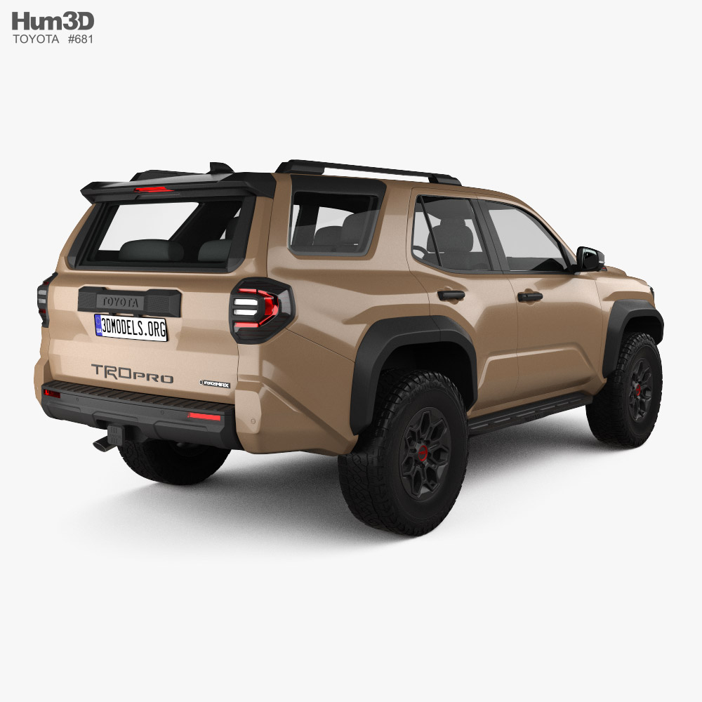Toyota 4Runner TRD Pro 2025 3D model - Download Crossover SUV on ...