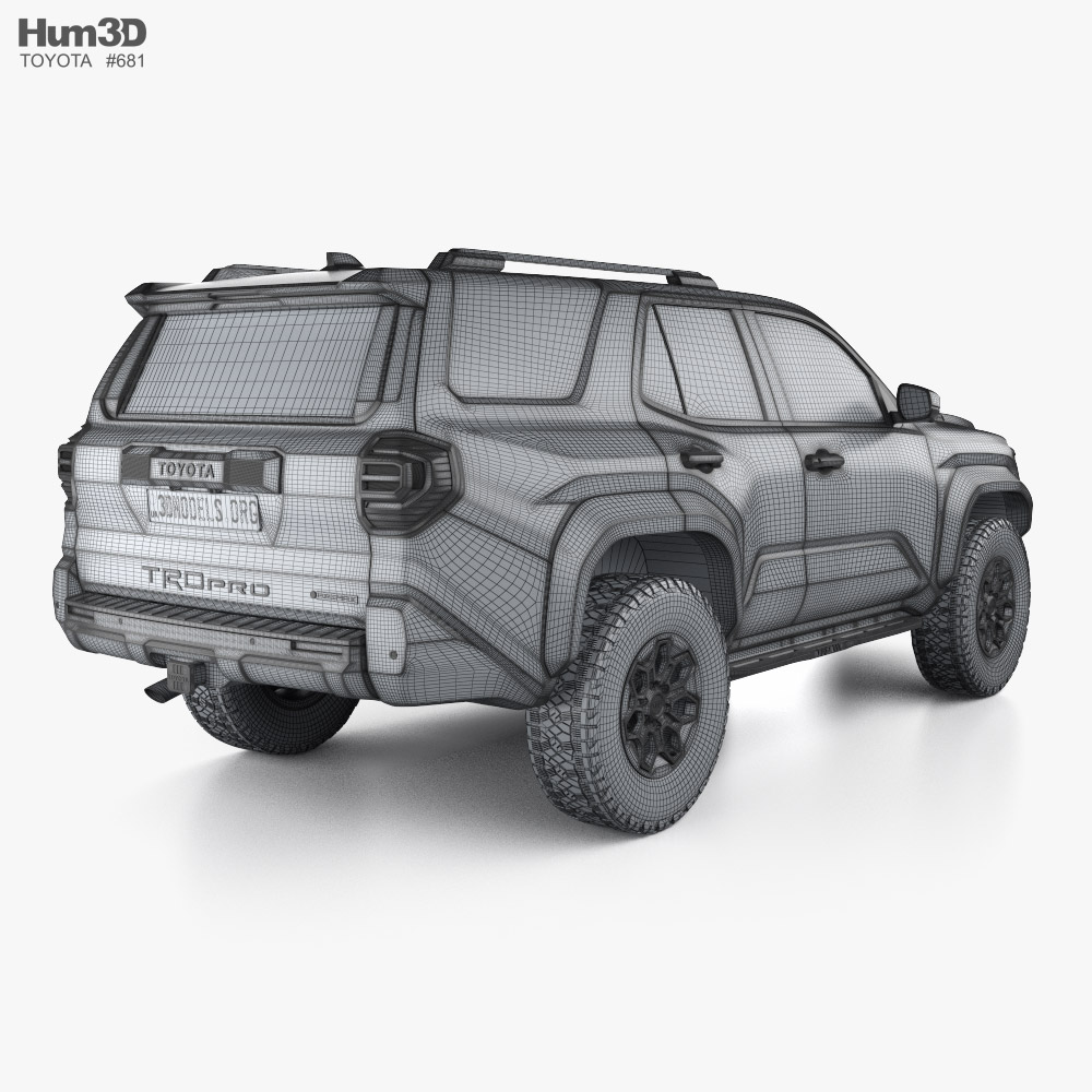 Toyota 4Runner TRD Pro 2025 3D model - Download Crossover SUV on ...