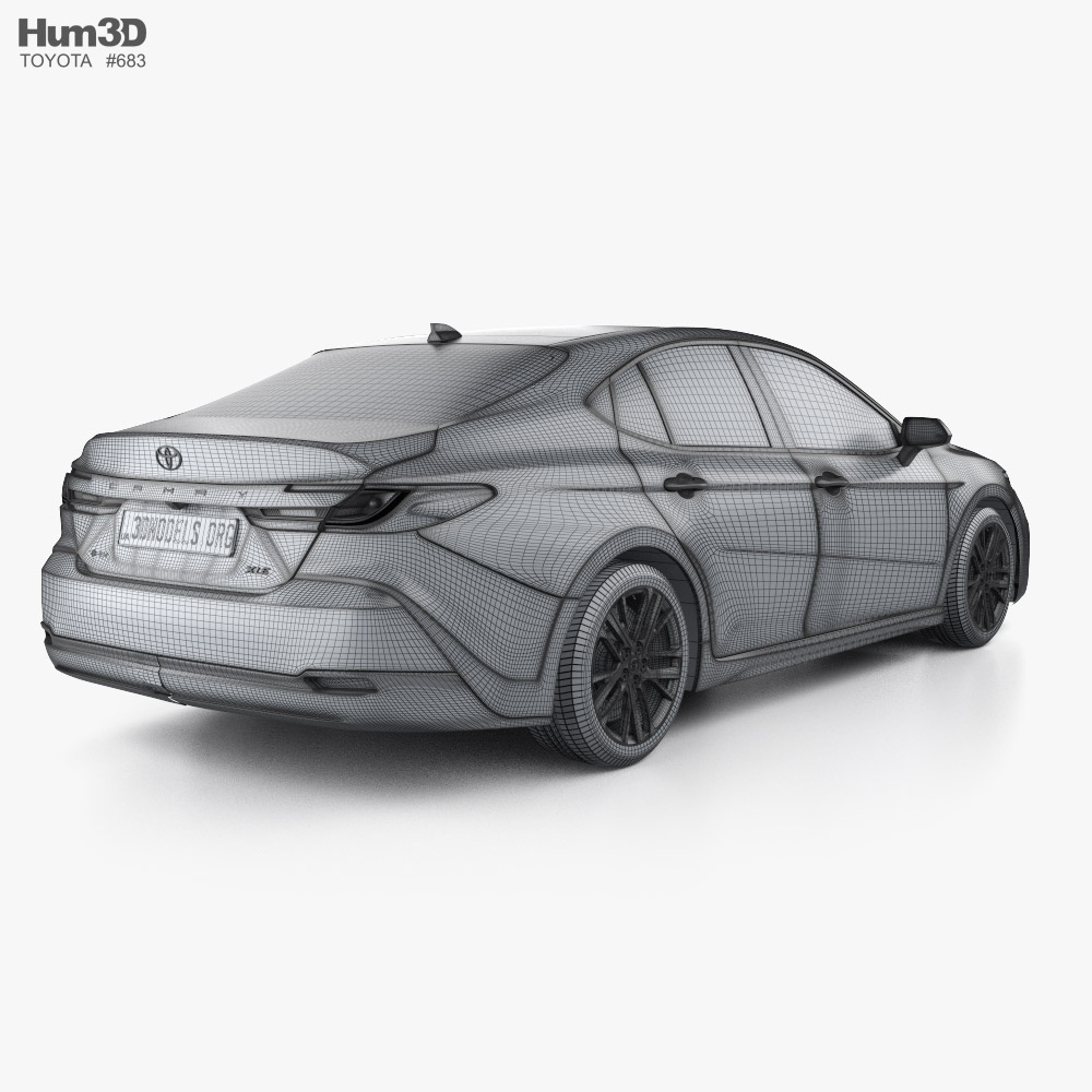 Toyota Camry XLE HEV 2025 3D model - Download Sedan on 3DModels.org