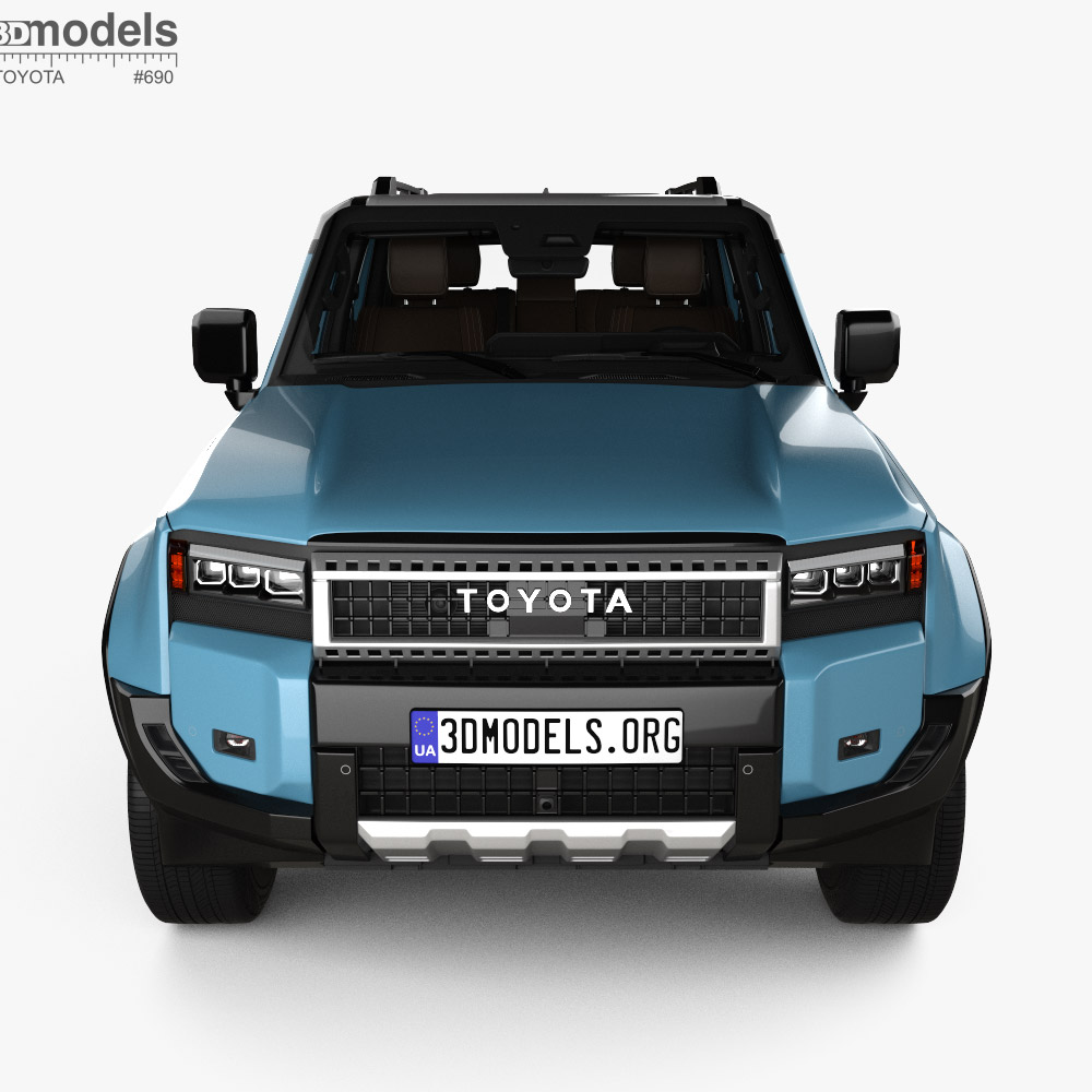 Toyota Land Cruiser Prado 5-door US-spec with HQ interior 2025 3D model ...