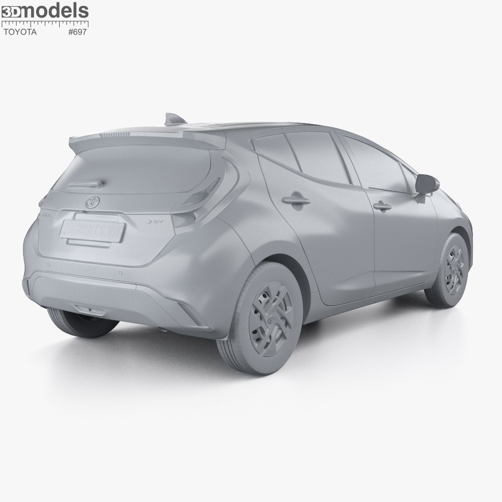 Toyota Aqua G 2025 3D model - Download Hatchback on 3DModels.org