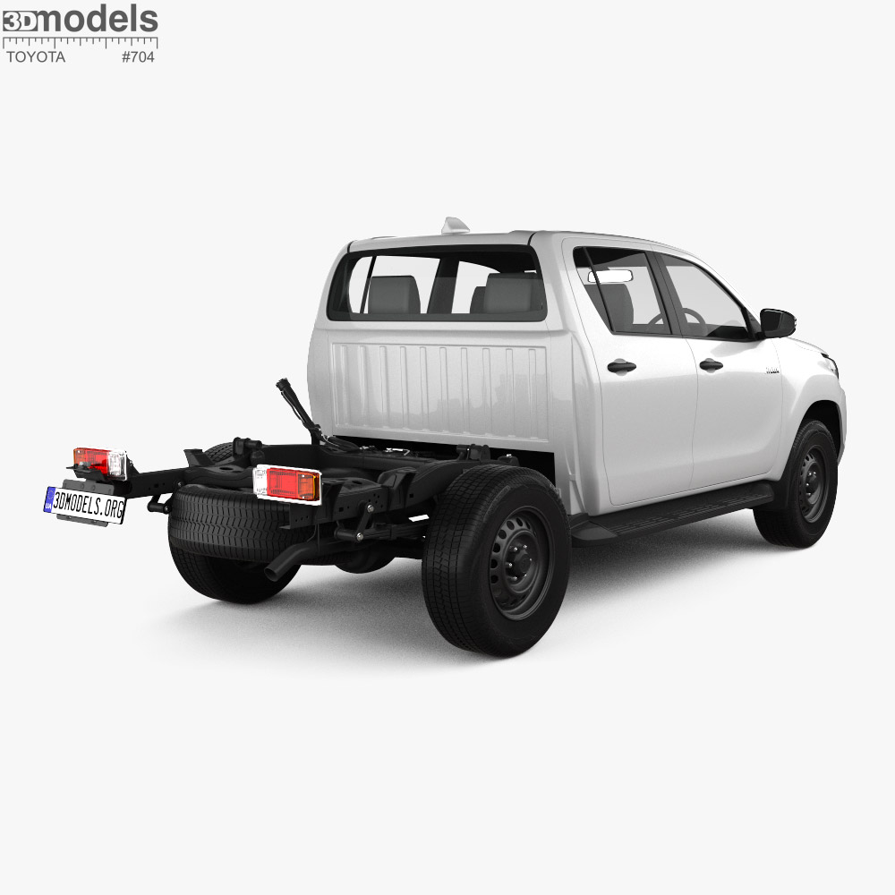 Toyota Hilux Double Cab Chassis Cab SR 2025 3D model - Download Pickup ...