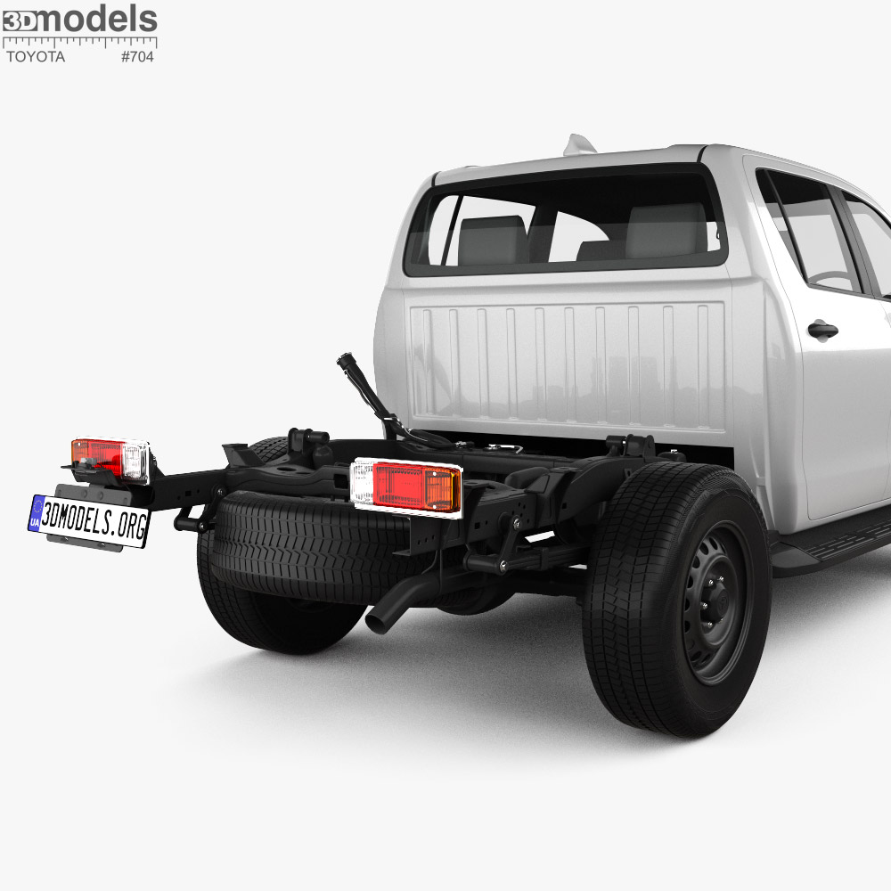 Toyota Hilux Double Cab Chassis Cab SR 2025 3D model - Download Pickup ...