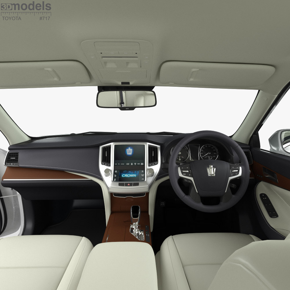 Toyota Crown Royal Saloon with HQ interior 2016 3D model - Download ...