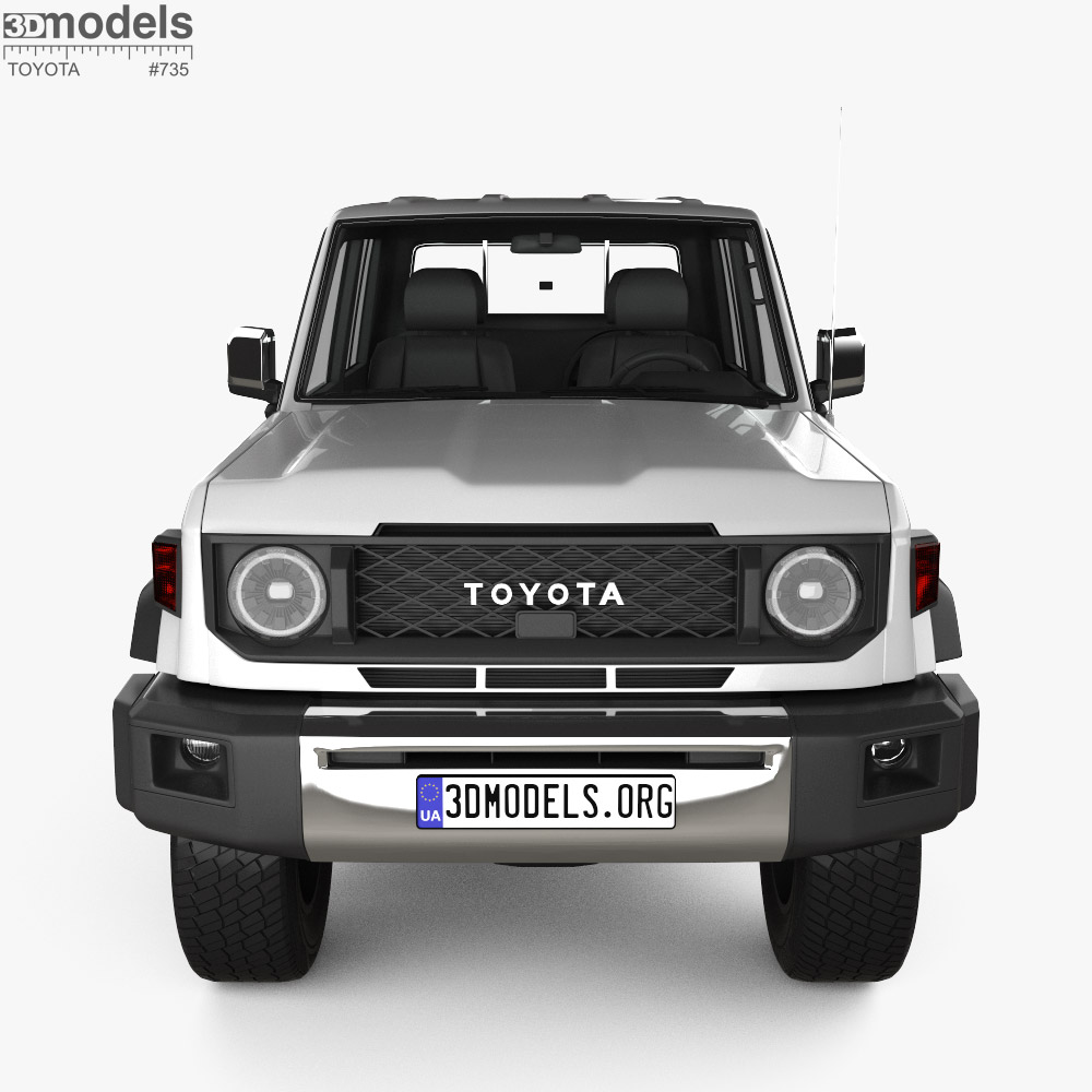Toyota Land Cruiser 더블캡 Chassis 2025 3D 모델 - 다운로드 픽업 트럭 on 3DModels.org