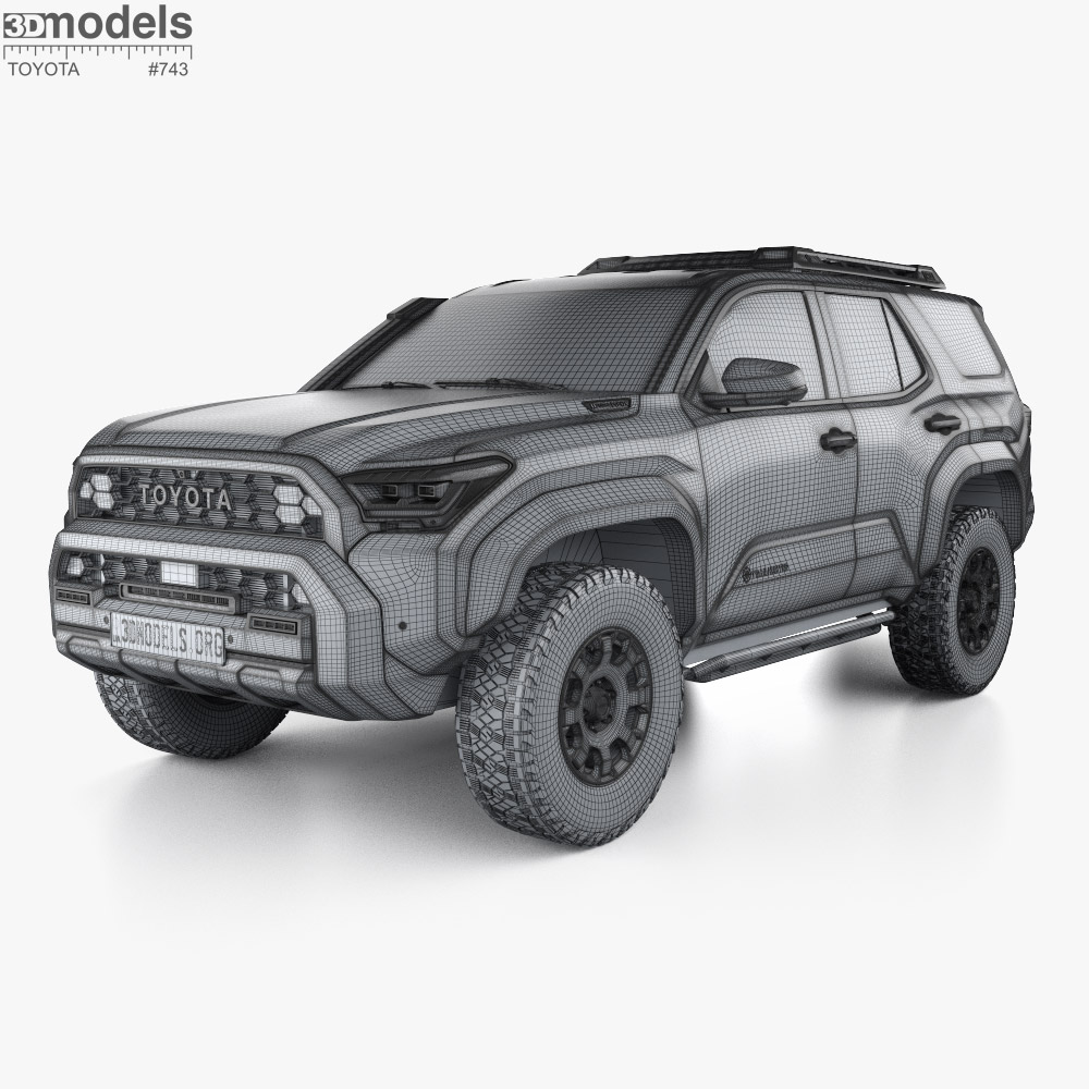 Toyota 4Runner Trailhunter 2025 3D model - Download Crossover SUV on ...