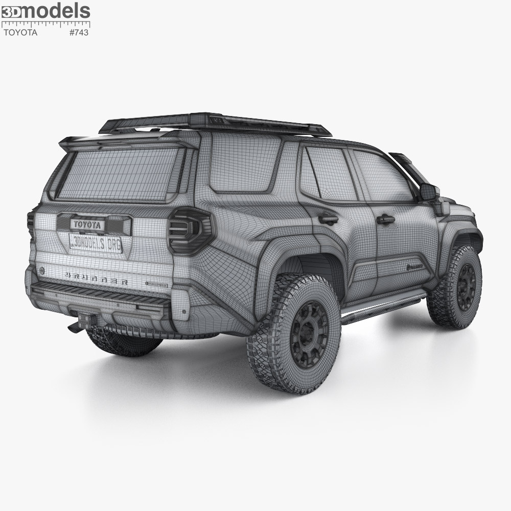 Toyota 4Runner Trailhunter 2025 3D model - Download Crossover SUV on ...