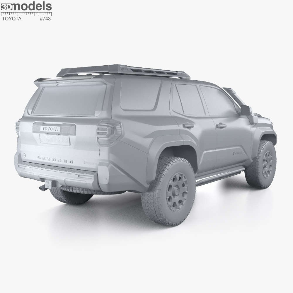 Toyota 4Runner Trailhunter 2025 3D model - Download Crossover SUV on ...